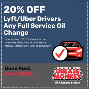 Grease Monkey Coupons & Special Offers | Valid in CO, AZ, TX